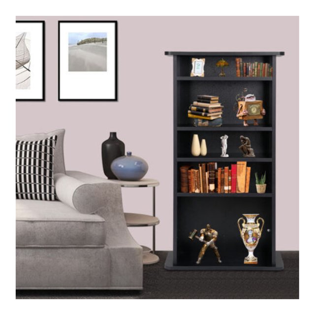 36" H Multimedia Storage Cabinet Rack Book Shelf Organizer Stand Audio ...