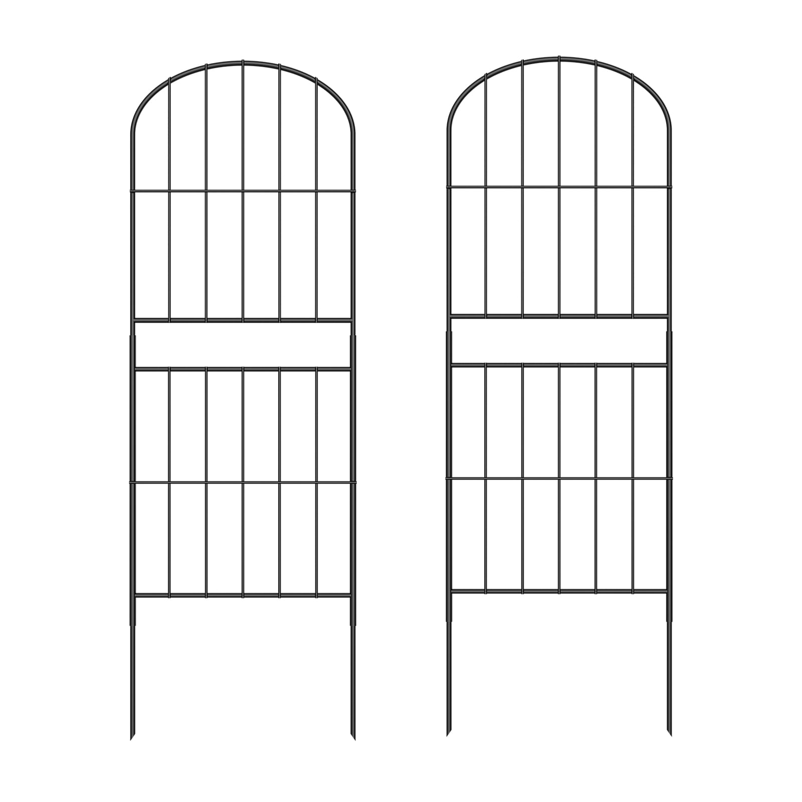 36" (H) x 10FT (L) Metal Decorative Garden Fence Outdoor Patio Barrier ...