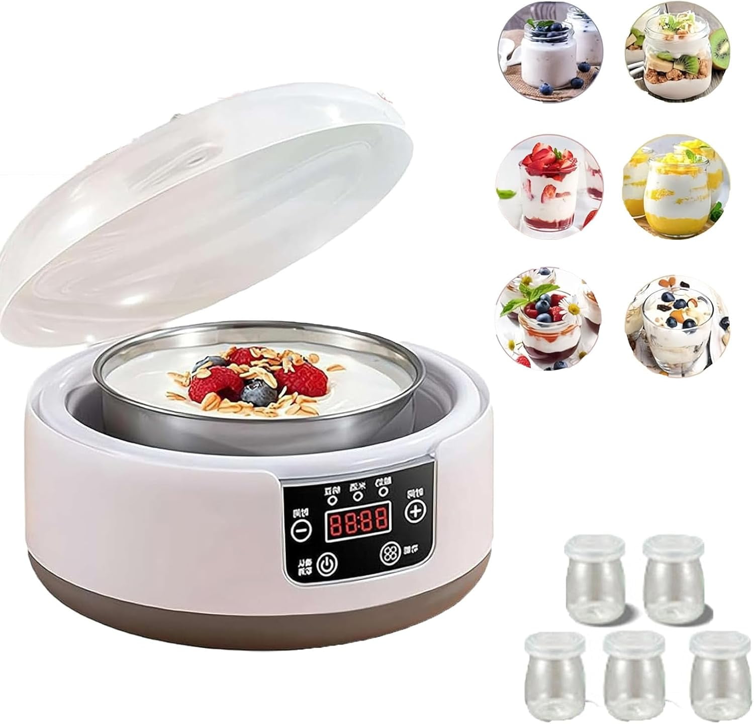 36 Hour Yogurt Maker,Yogurt Maker Machine With Adjustable Time & Temp ...