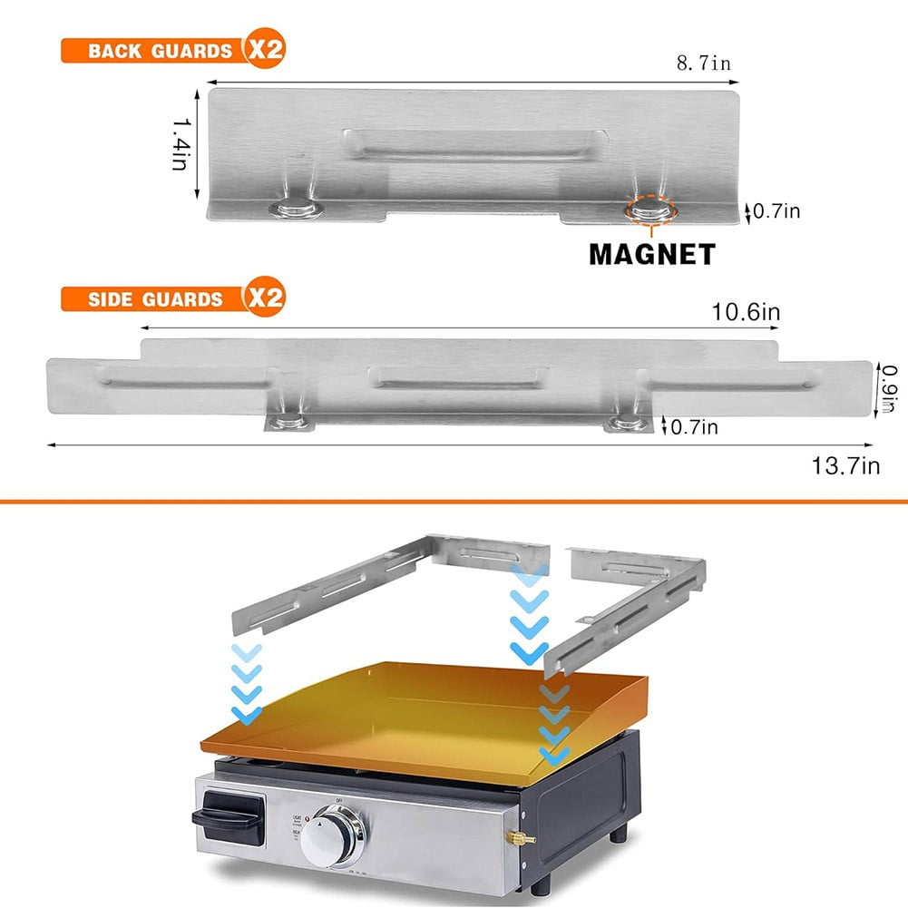 36 In Wind Guard Griddle Grill Accessories For Outdoor Barbecue Outdoor ...