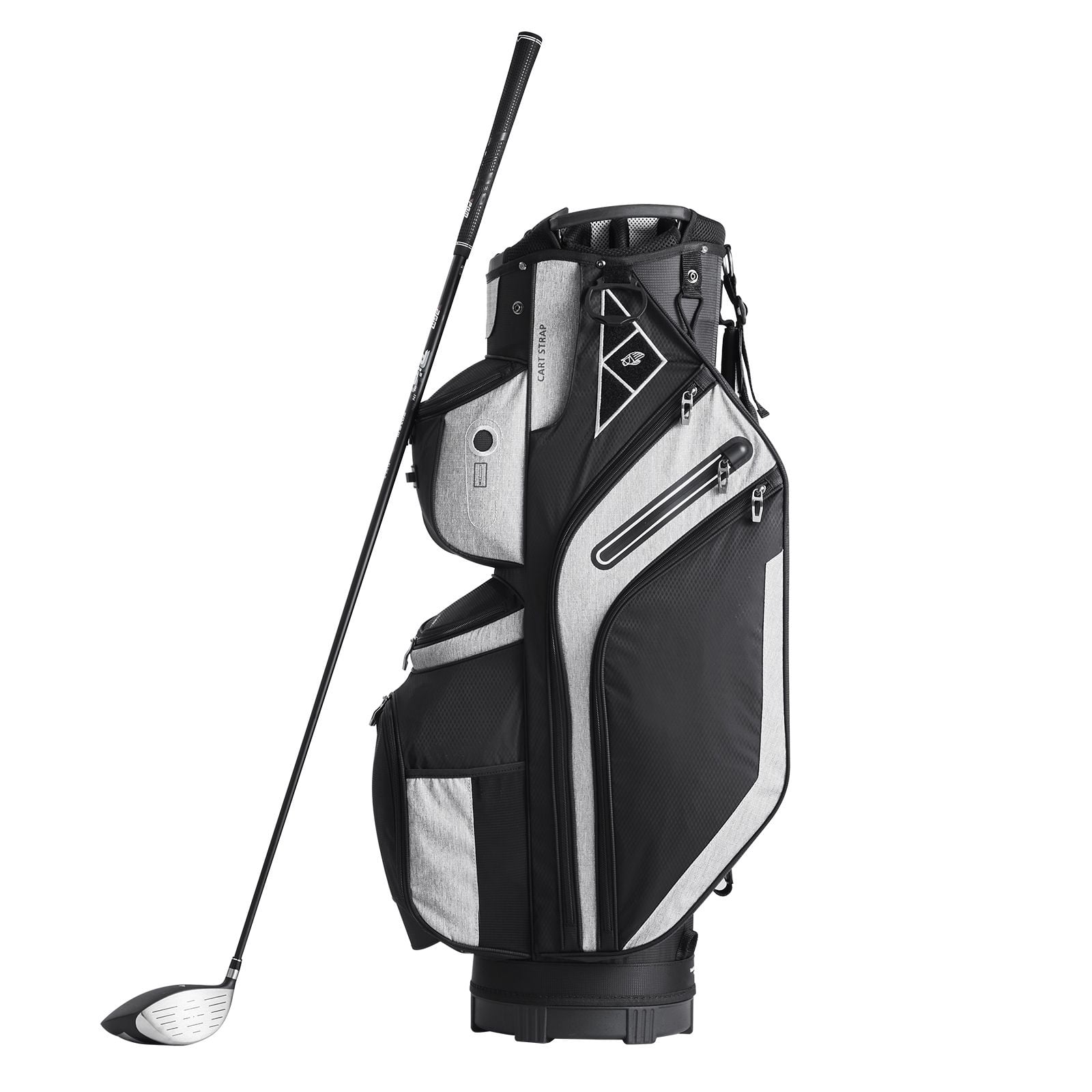 36 Inch 14 Way Top Divider Golf Cart Bag, 13 Pocket Nylon Golf Club ...