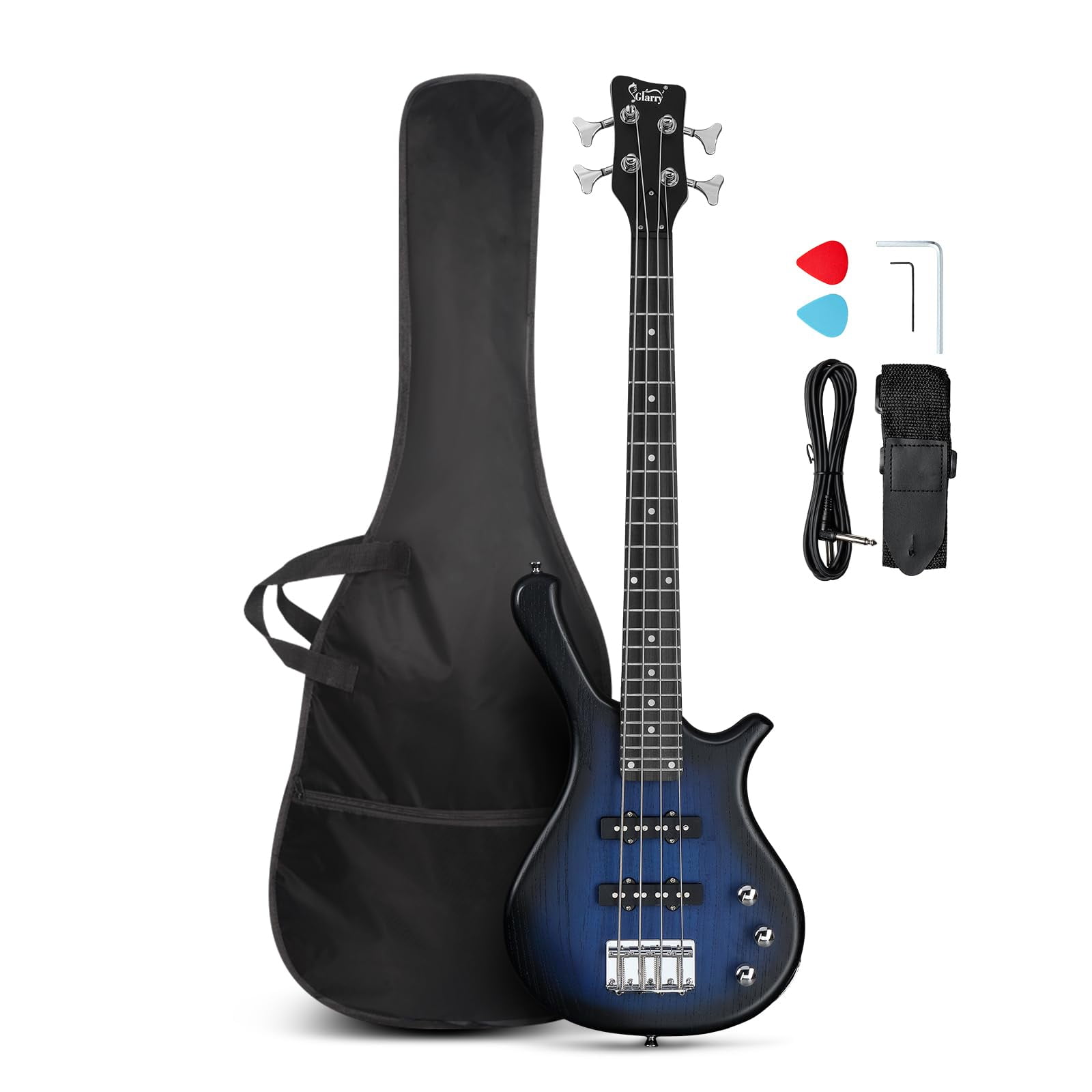 4 String Mini Bass Guitar 36 Inch, Beginner Electric Bass Guitar Kit ...