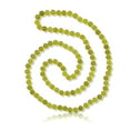 36 Inch 7.50MM to 8MM Polished Genuine Lemon Jade Endless Infinity ...
