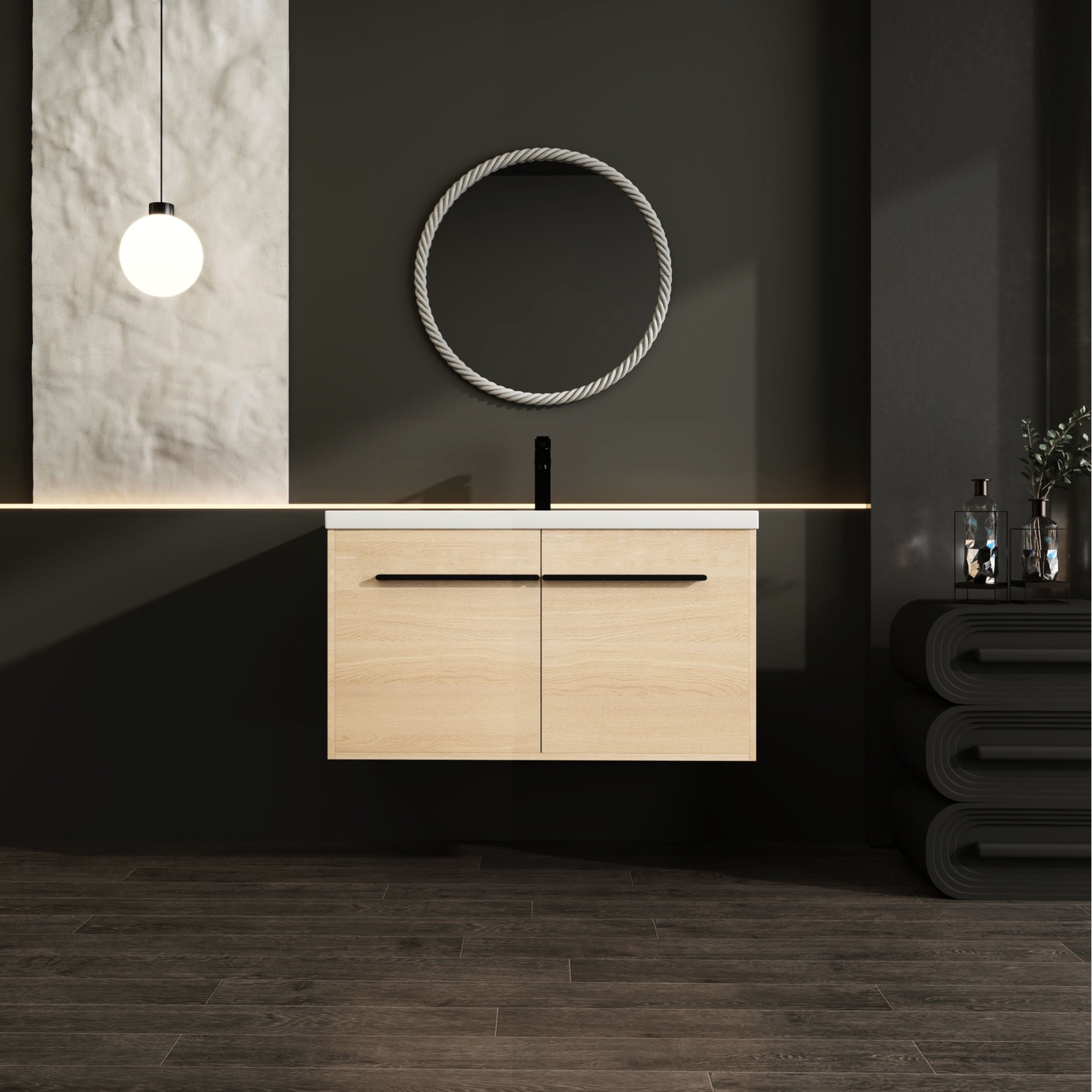 36 Inch American - style Bathroom Vanity Cabinet | Used in Different ...