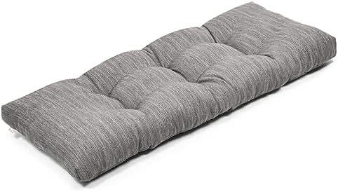 36 Inch Classic Solid Color Bench Cushion with Ties, Super Soft Indoor ...