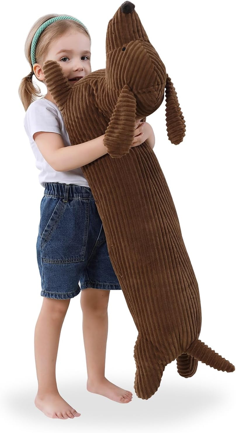 36 Inch Dachshund Dog Stuffed Animal Plush, Long Weiner Dog Body Pillow ...