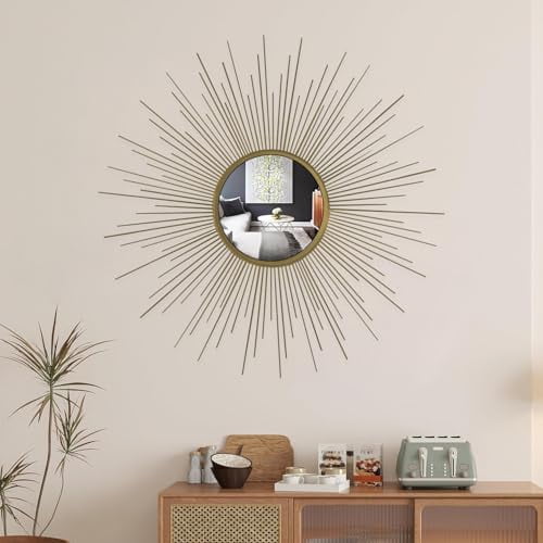 36 Inch Decorative Mirror Large Sunburst Mirror for Entryway, Round ...