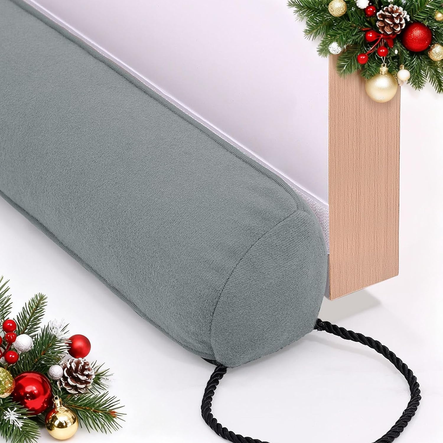 36 Inch Door Draft Stopper, Blocks Hot Cold Air with Removable Washable ...