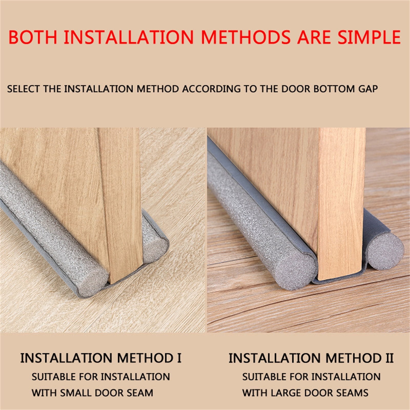 36 Inch Under Door Noise Blocker Stopper Entry Door Guard For Bottom Of ...