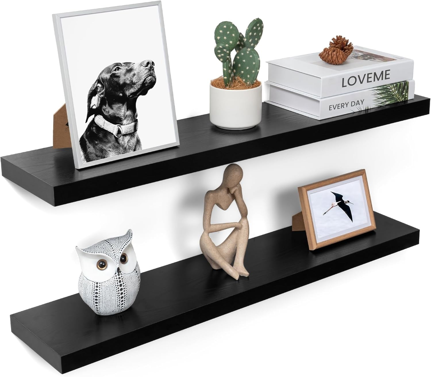 36 Inch Floating Shelves, 8 Inch Deep Floating Shelves for Wall ...