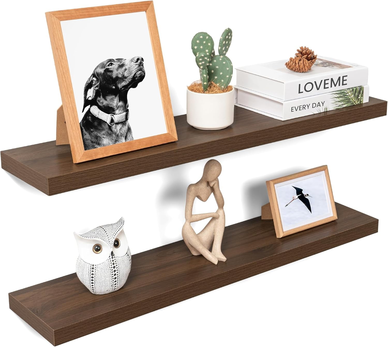 36 Inch Floating Shelves, 8 Inch Deep Floating Shelves for Wall ...