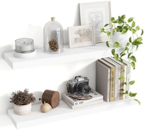 36 Inch Floating Shelves, 8 Inch Deep Floating Shelves for Wall ...
