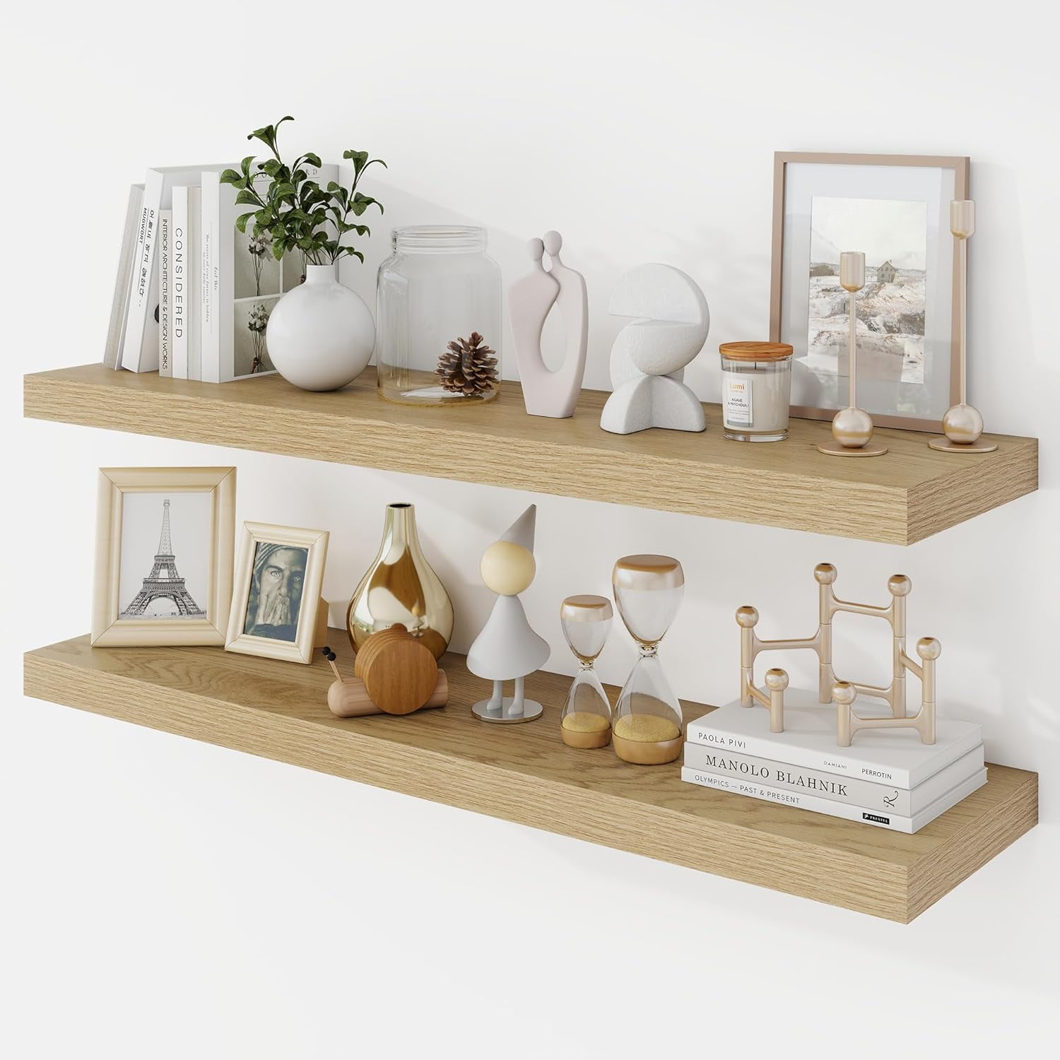 36 Inch Floating Shelves, 9.3" Deep Floating Shelf Wall Mounted, 36 ...