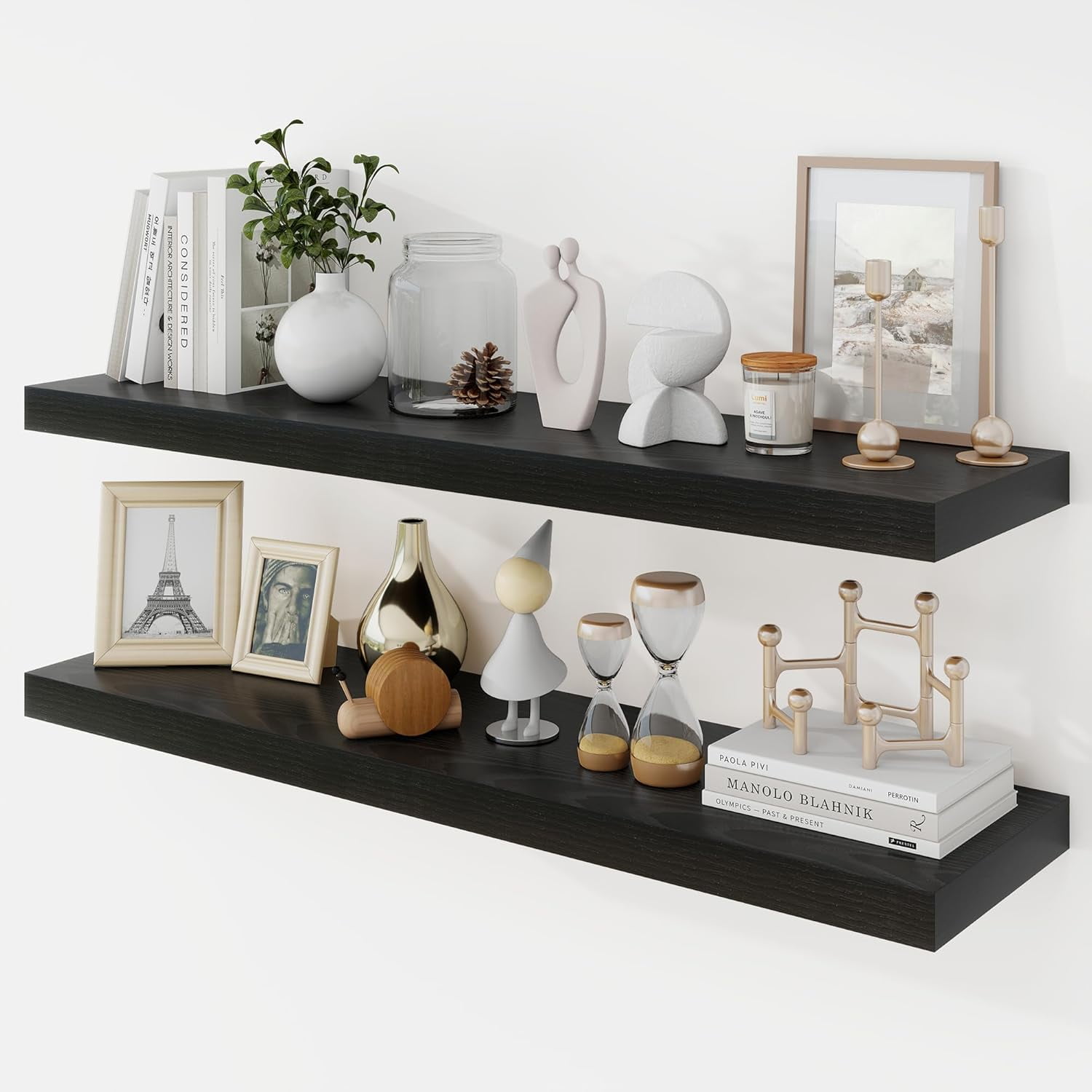 36 Inch Floating Shelves, 9.3" Deep Floating Shelf Wall Mounted, 36 ...