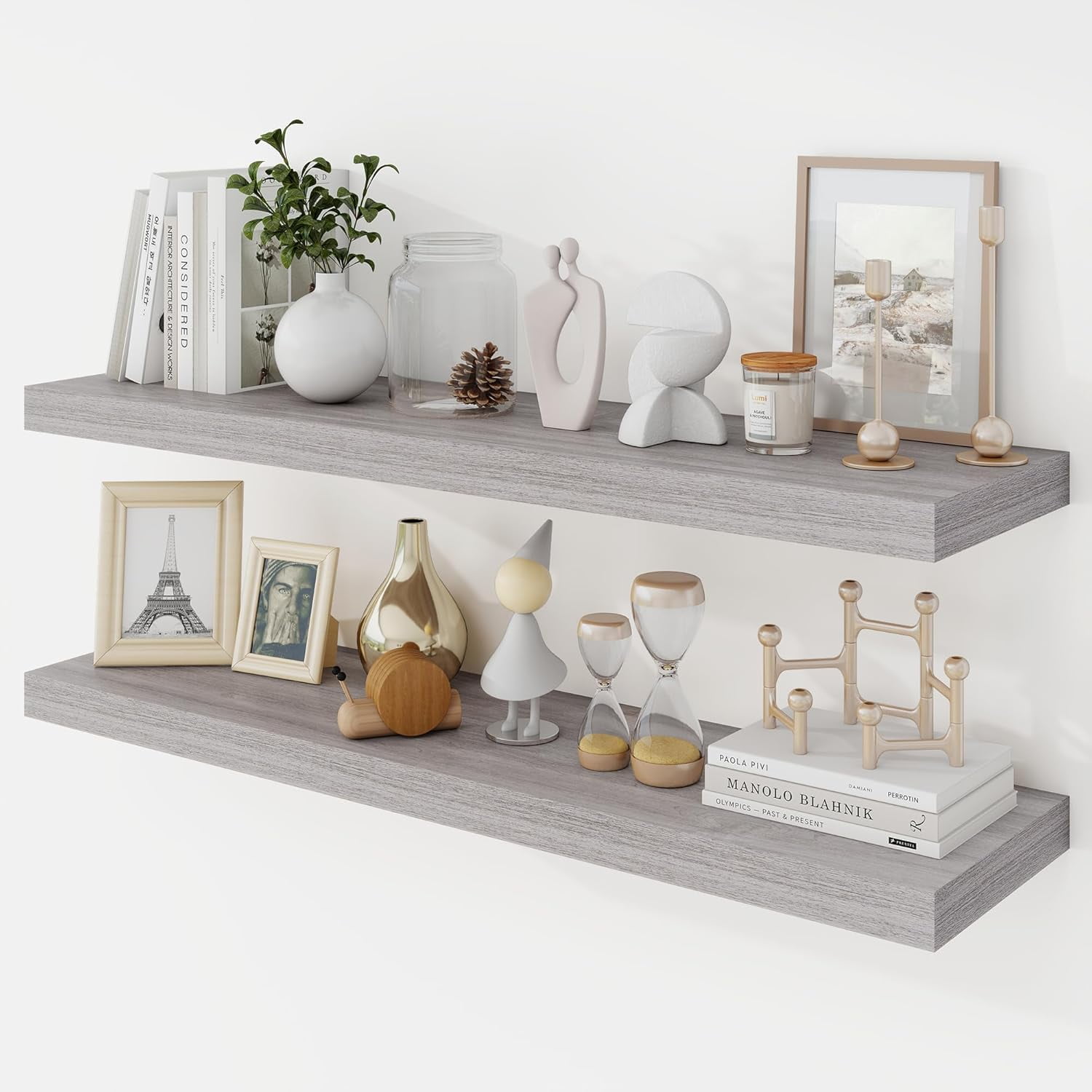 36 Inch Floating Shelves, 9.3" Deep Floating Shelf Wall Mounted, 36 ...