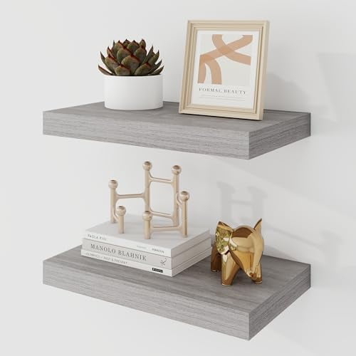36 Inch Floating Shelves, 9.3" Deep Floating Shelf Wall Mounted, 36 ...
