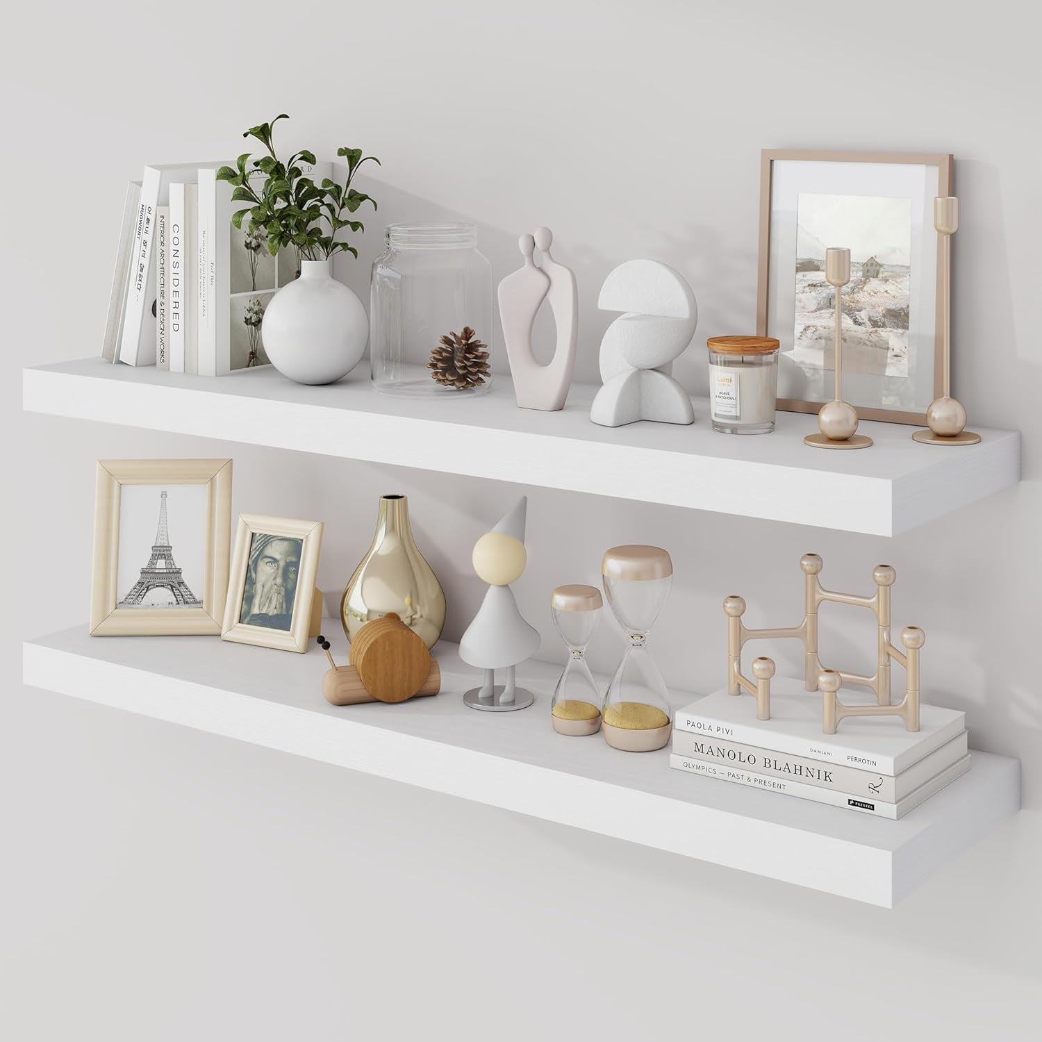 36 Inch Floating Shelves, 9.3" Deep Floating Shelf Wall Mounted, 36 ...