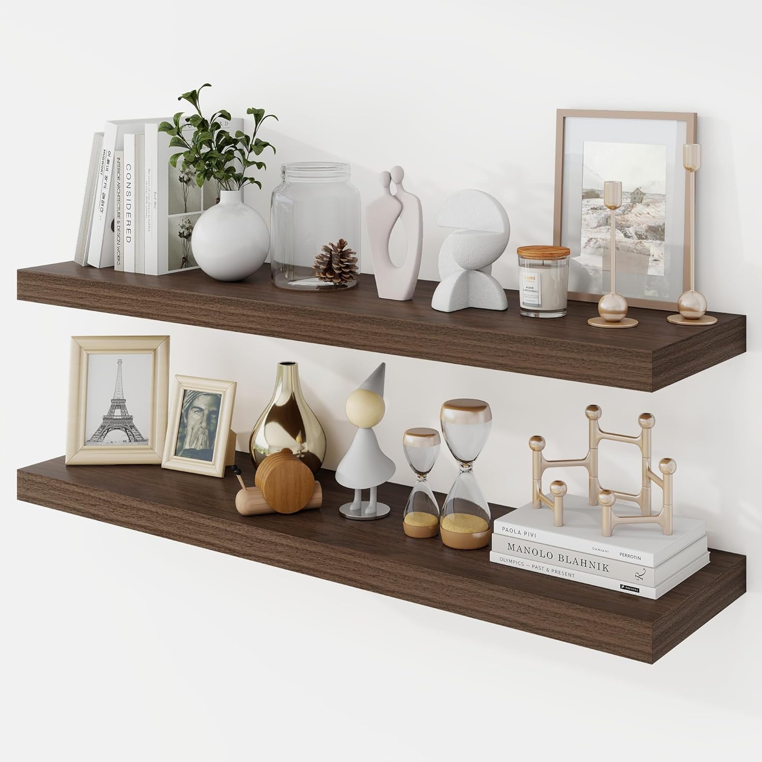36 Inch Floating Shelves, 9.3" Deep Floating Shelf Wall Mounted, 36 ...