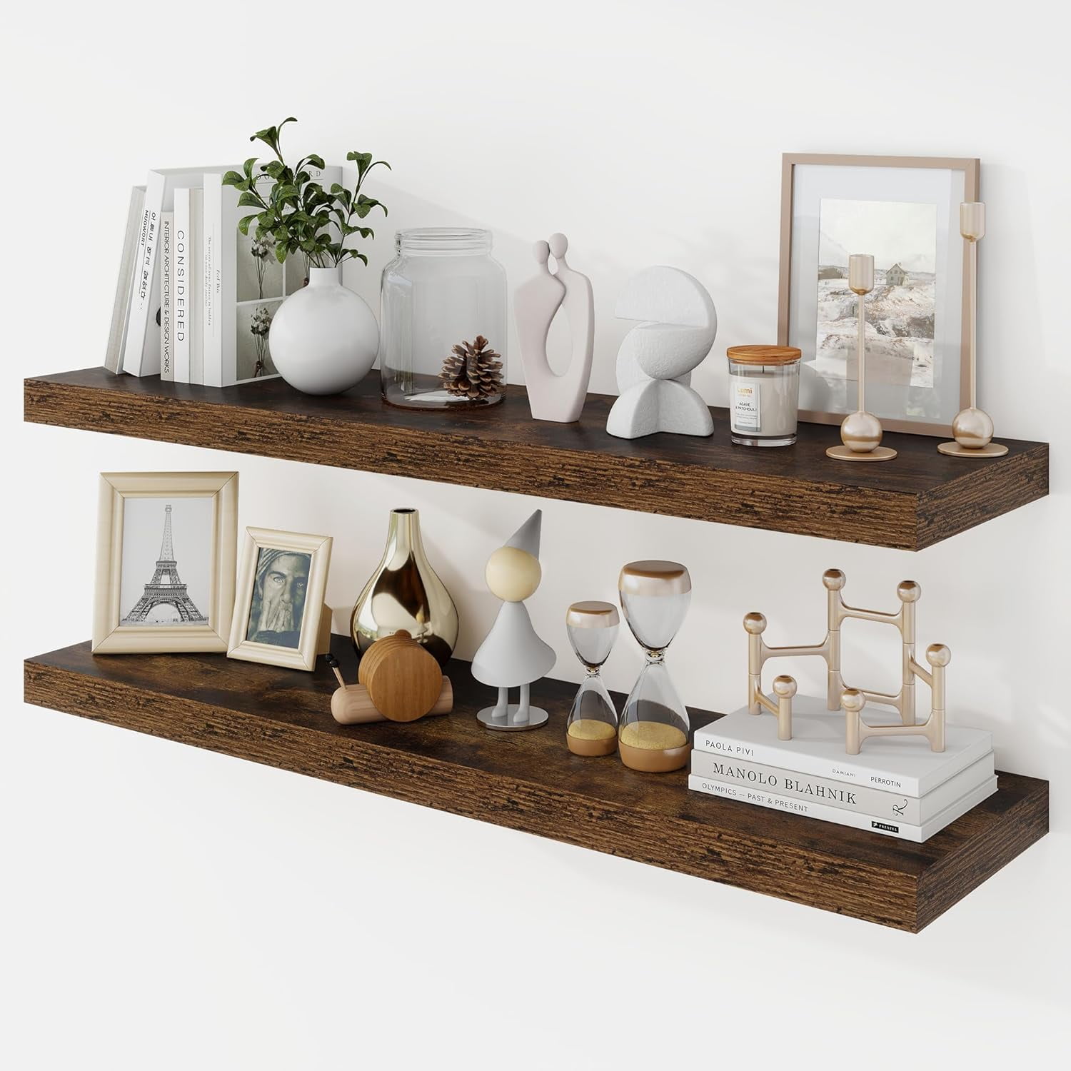 36 Inch Floating Shelves, 9.3" Deep Floating Shelf Wall Mounted, 36 ...