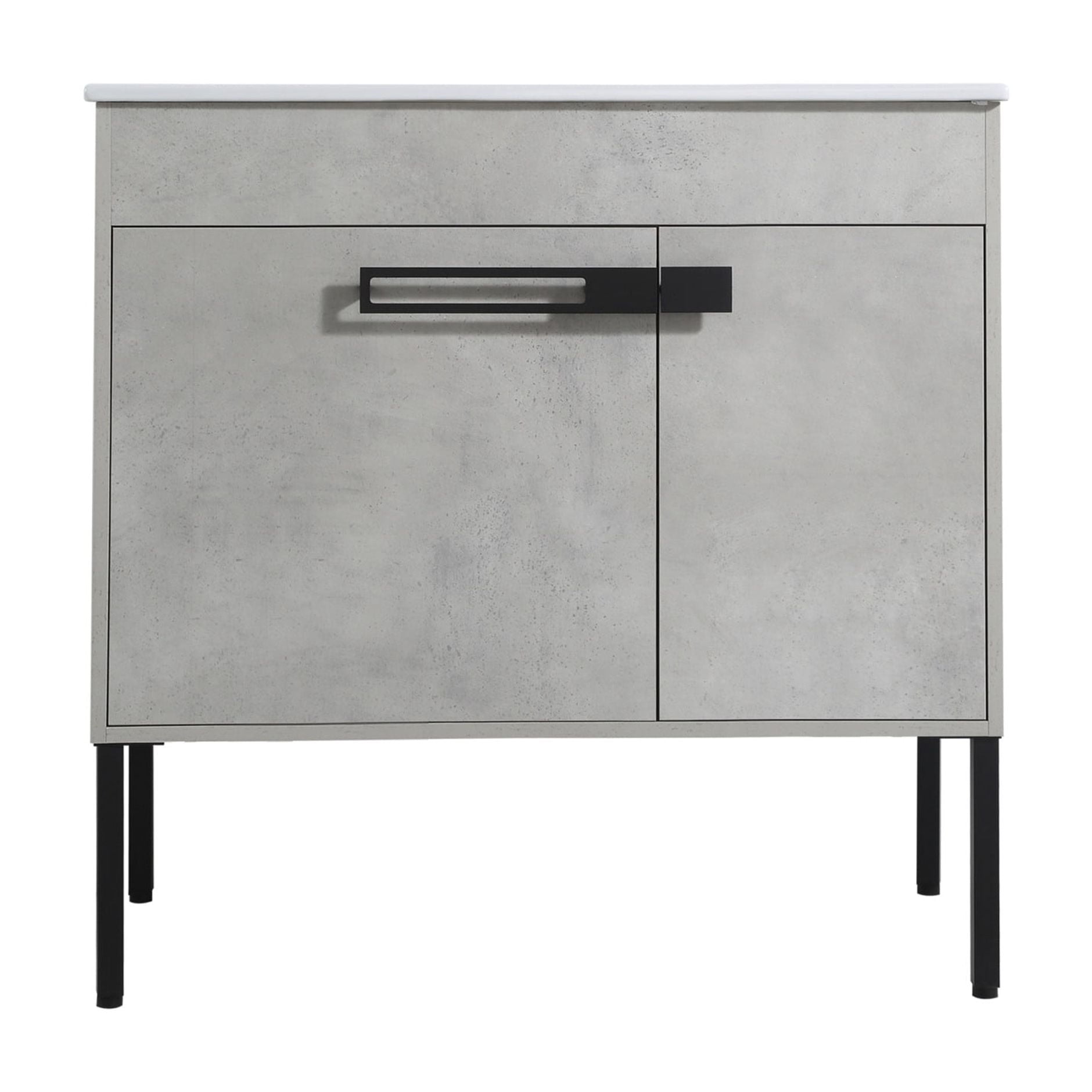 36 Inch Freestanding or Floating Bathroom Vanity with Storage Cabinet ...