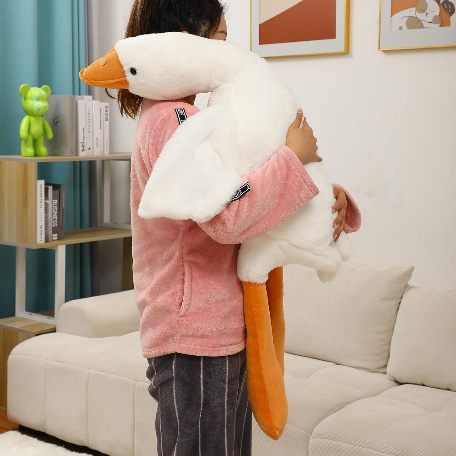 36 Inch Goose Stuffed Animal, Duck Plush Giant Goose Plush, Cute ...