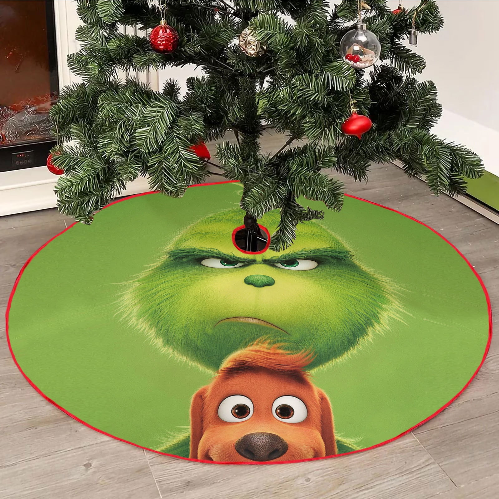 36 Inch Grinch Tree Skirt Holiday Xmas Party Decorations - Walmart.com