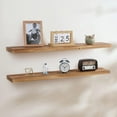 36 Inch Handcrafted European Pine Natural Rustic Wooden Floating ...