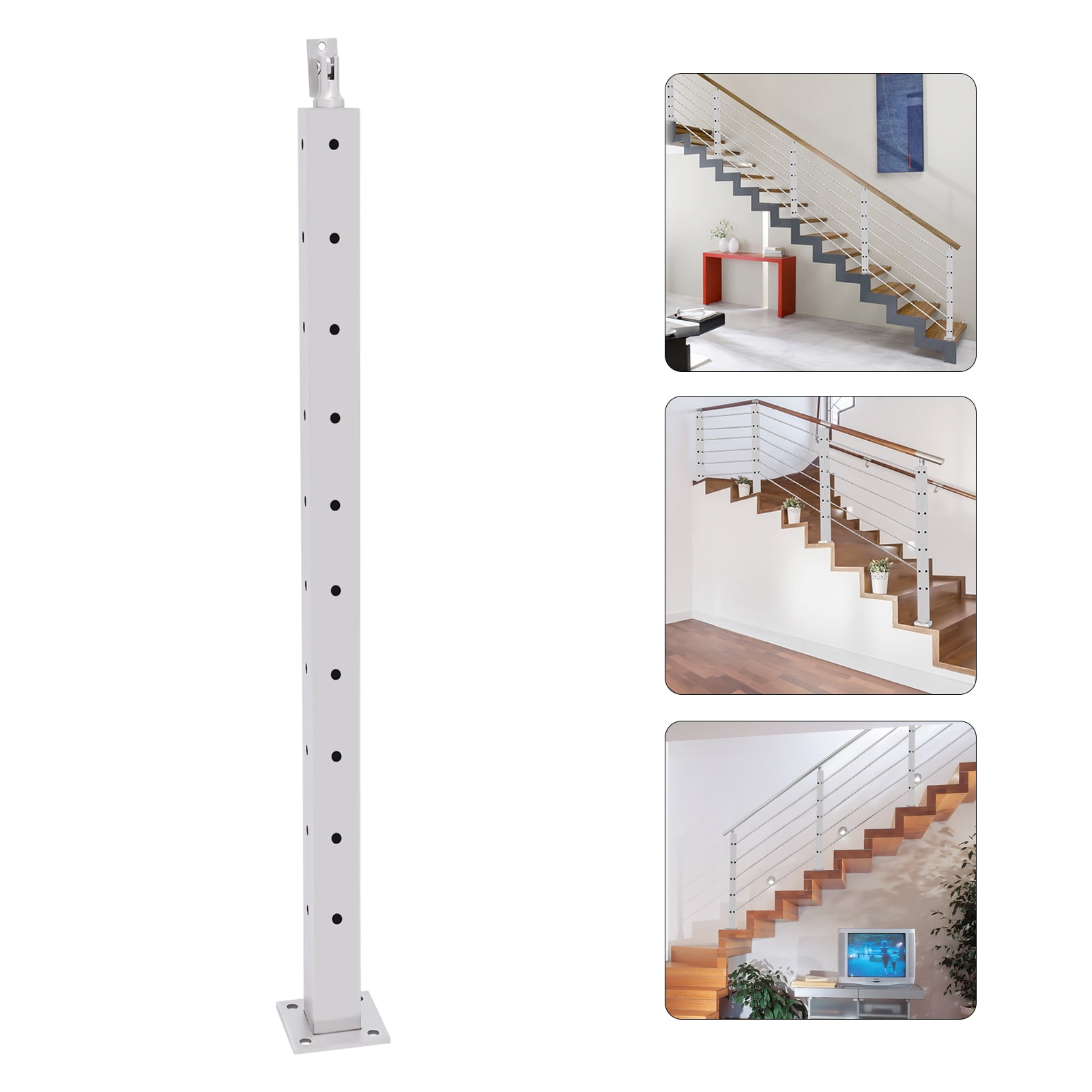 36 Inch Height Cable Railing Posts Stairs Handrail Square Railing Post ...