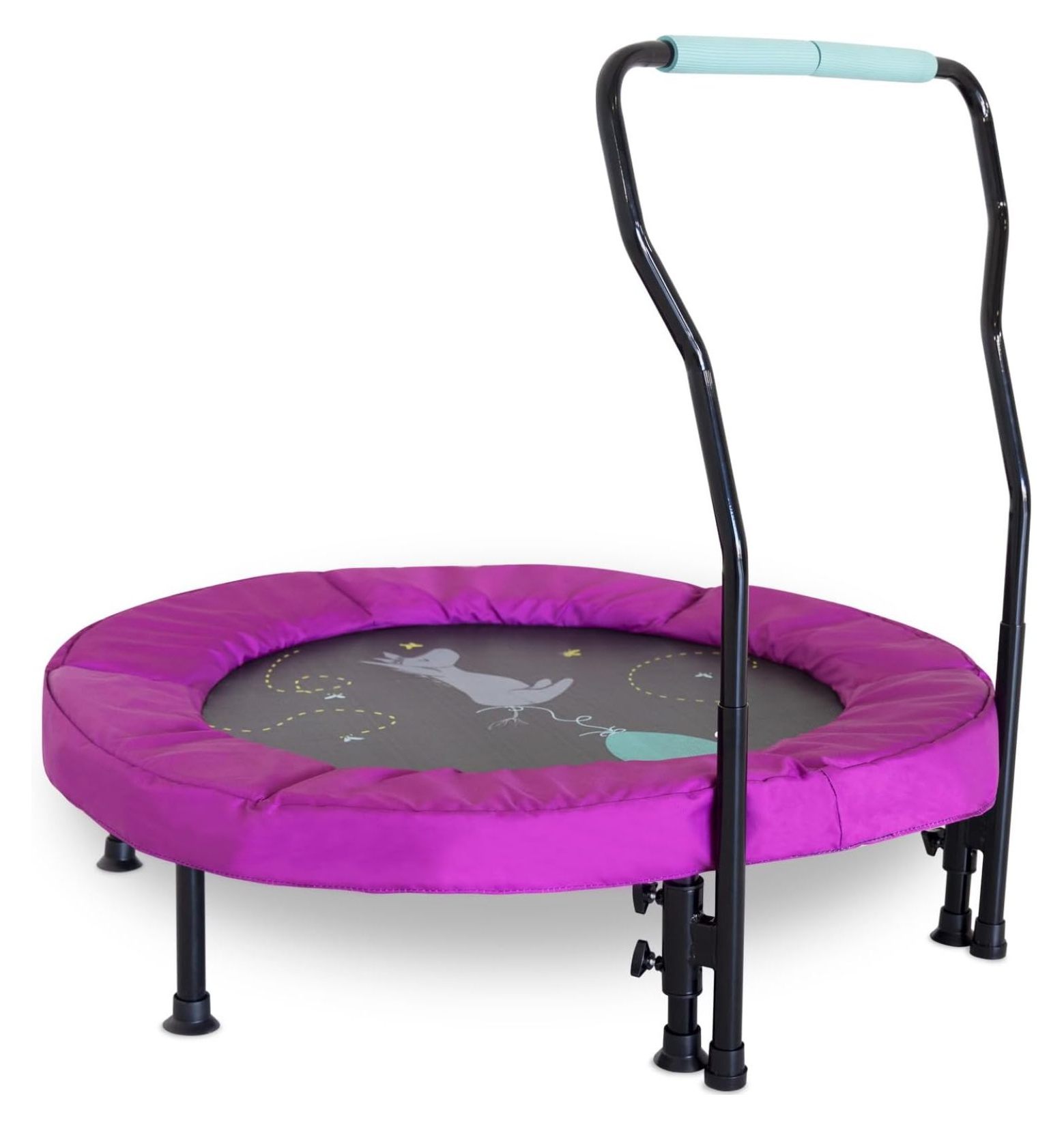 36 Inch Indoor Outdoor Mini Trampoline for Kids and Toddlers with Net ...