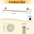 36 Inch Industrial Pipe Clothes Rack Garment Hanging Rod Bar For Closet ...