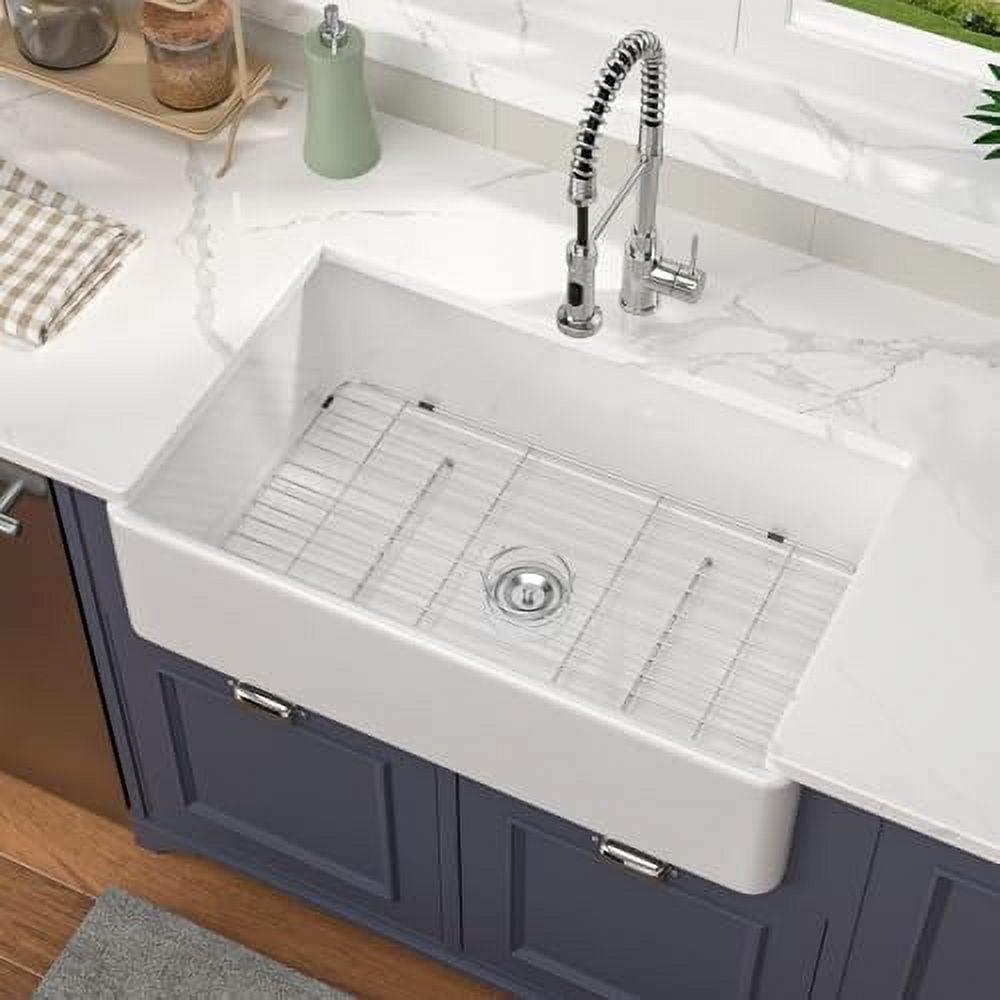 36 Inch Large Farmhouse Sink - 36 Inch White Farmhouse Kitchen Sink ...