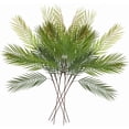 36 Inch Leaf Decor Artificial Green Palm Leaves,Fake Tropical Palm ...
