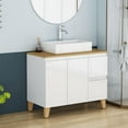 36-Inch Modern Bathroom Vanity with Sink Combo,2 Doors and 2 Big Drawer ...