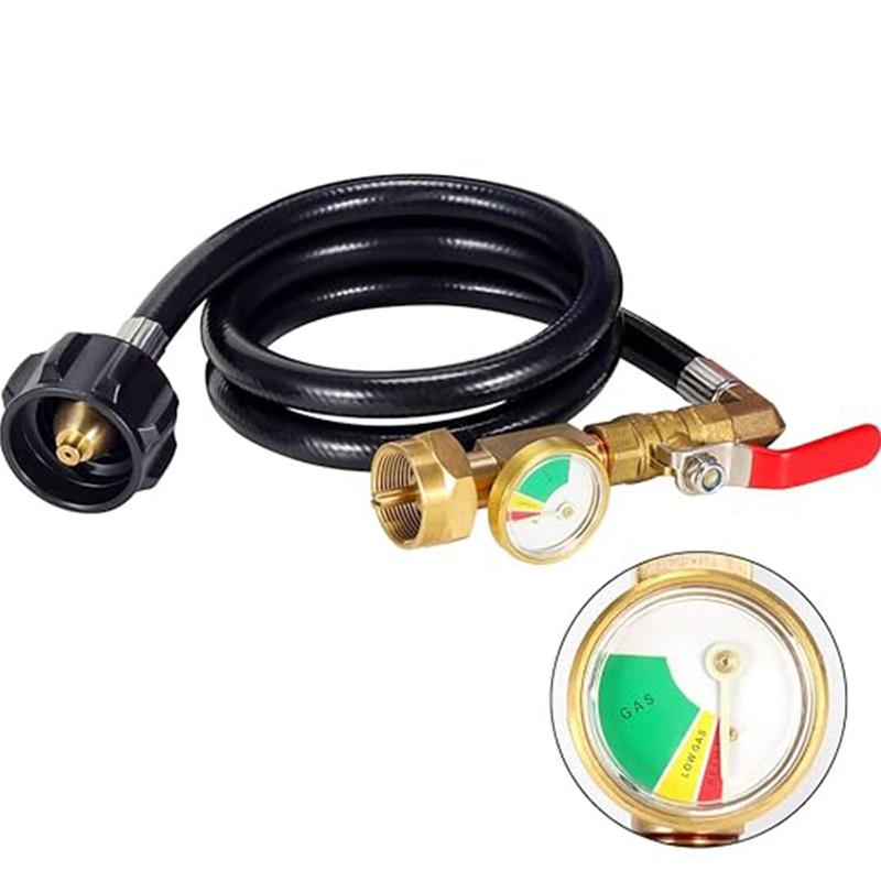 36 Inch Propane Gas Tank Adapter Connector, High Pressure Camping Grill ...