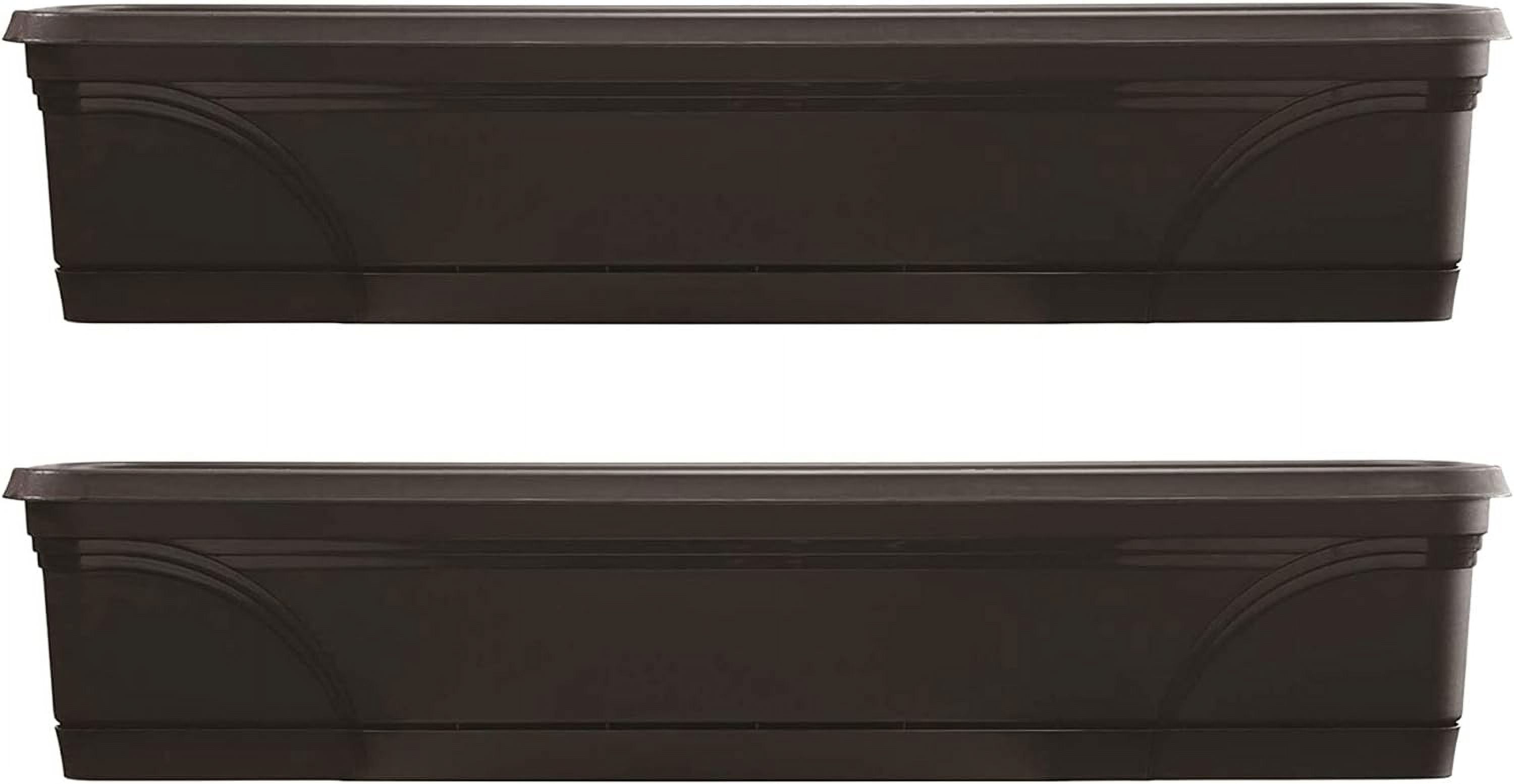 36 Inch Rectangular Indoor Outdoor Medallion Hanging Windowsill Garden ...