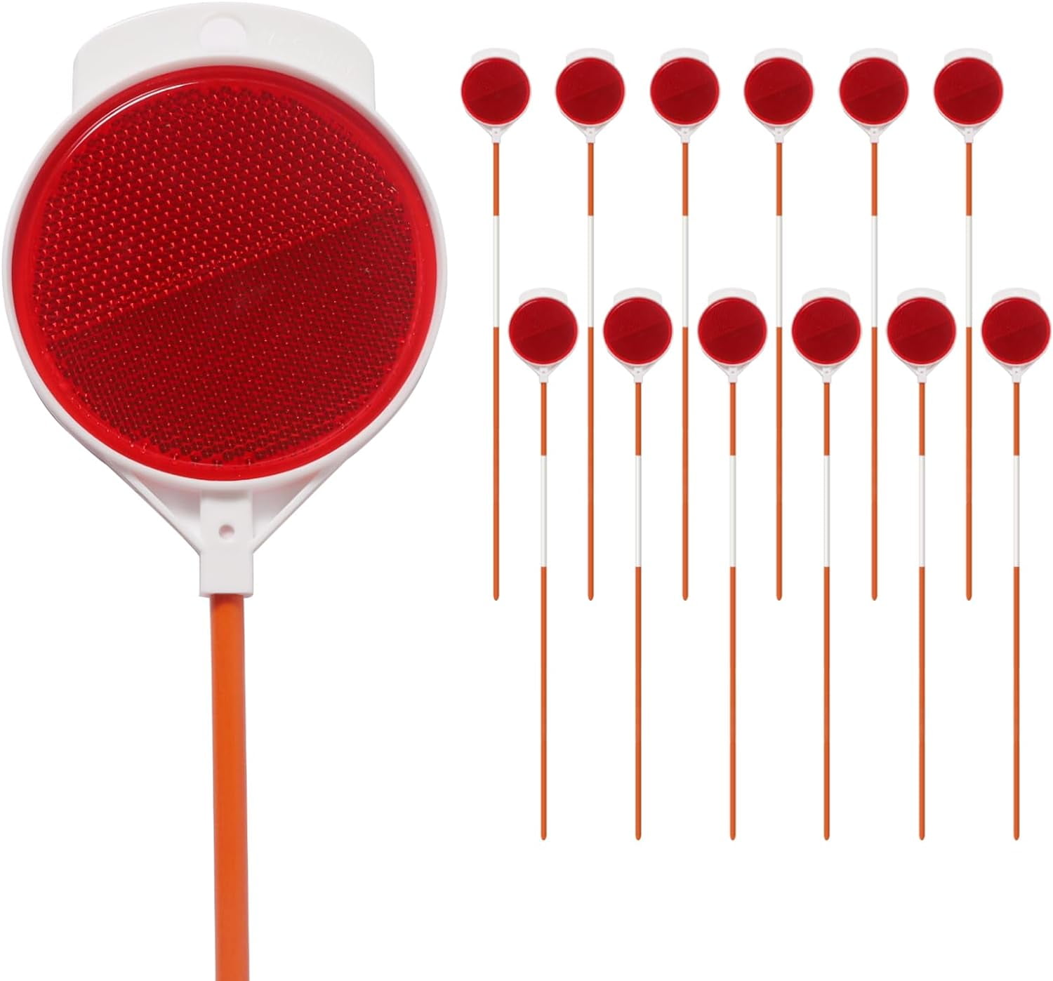 36 Inch Reflective Driveway Markers,Solid Fiberglass Snow Marker with ...