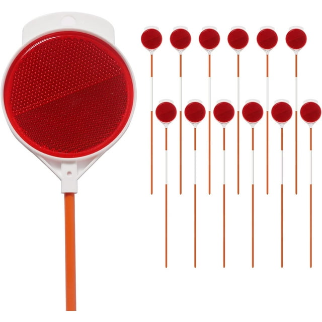 36 Inch Reflective Driveway Markers,Solid Fiberglass Snow Marker with ...