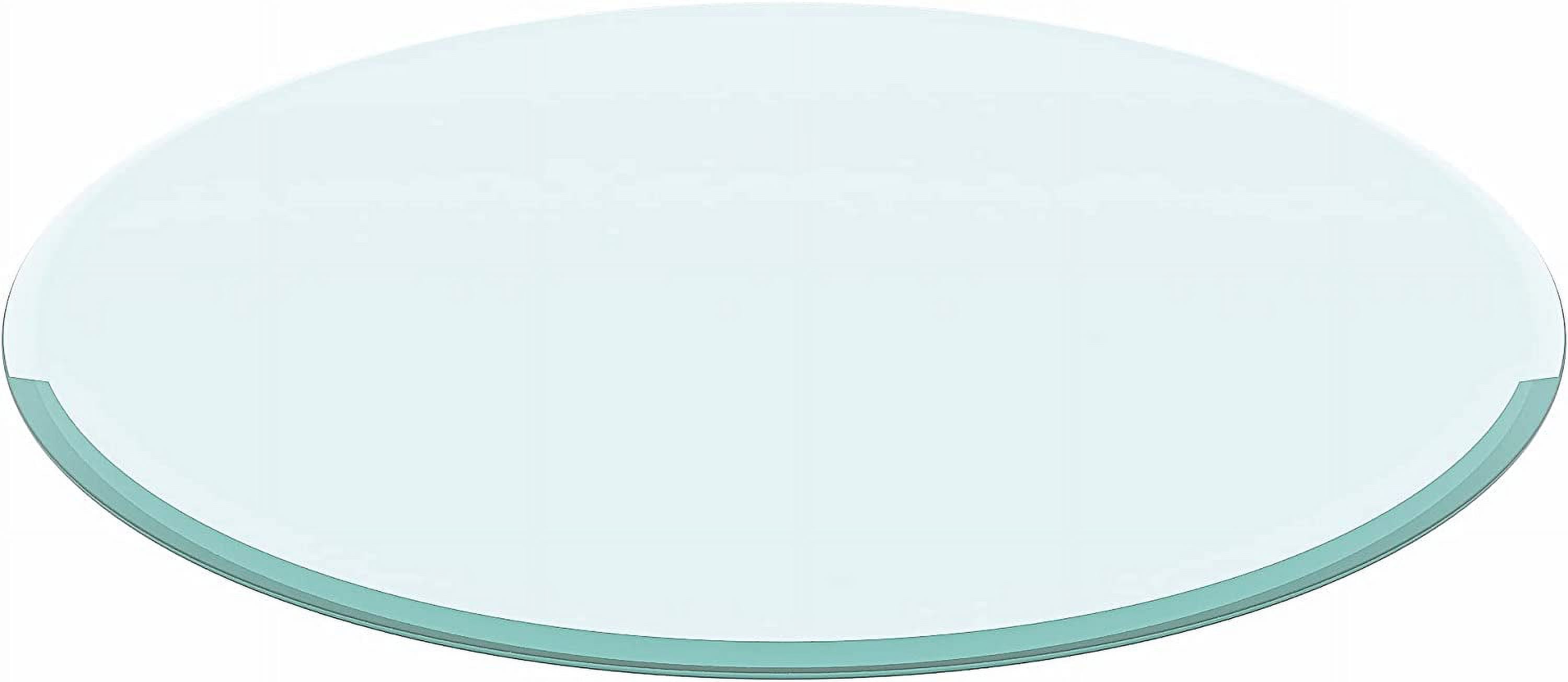 36" Inch Round Glass Table Top-2/5 Inch Thick Tempered Glass Tabletop ...
