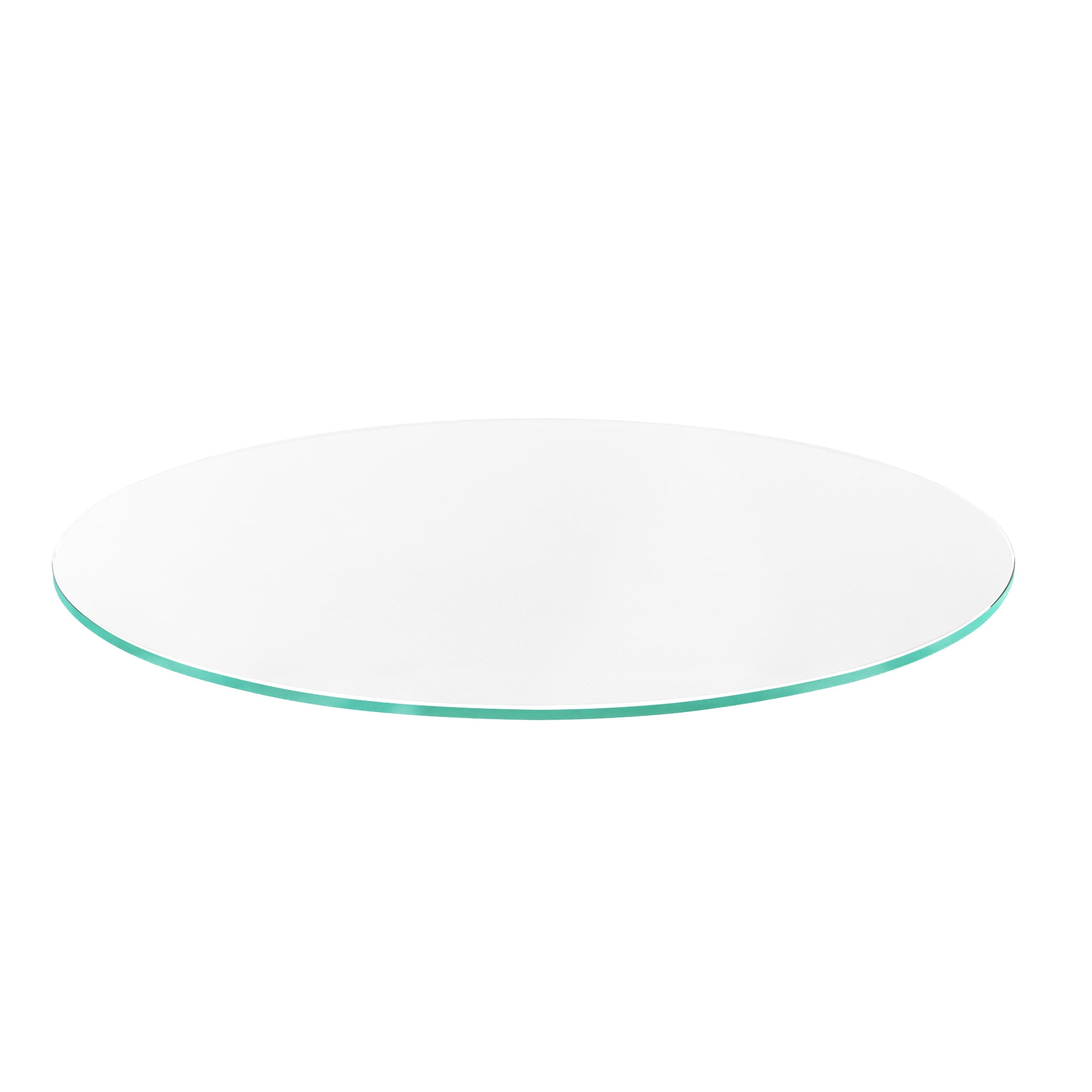 36 Inch Round Glass Table Top 3/8 Inch Thick Clear Tempered Glass With ...
