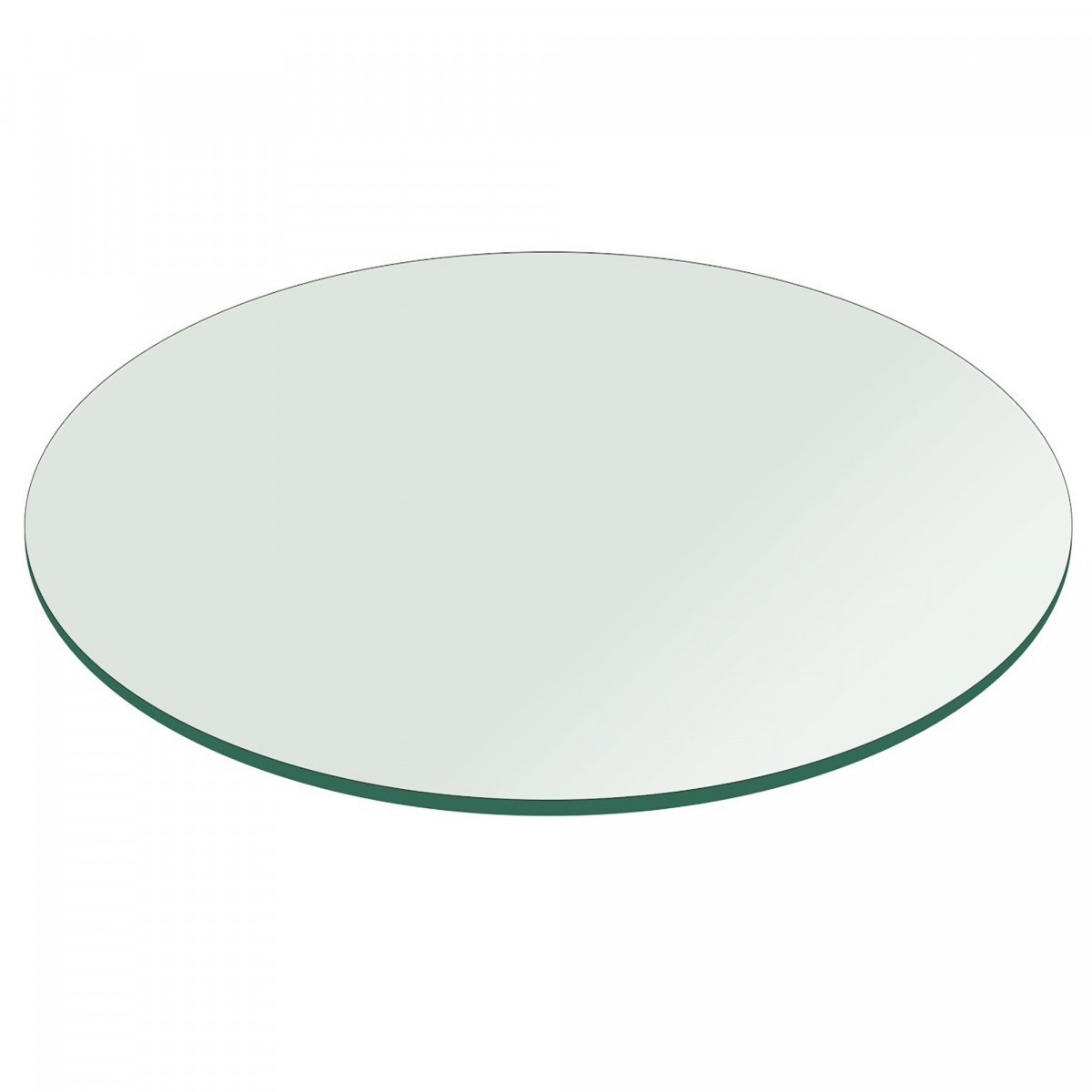 Topcobe 36 Inch Round Glass Table Top - Tempered - 1/4" Thick- Flat ...