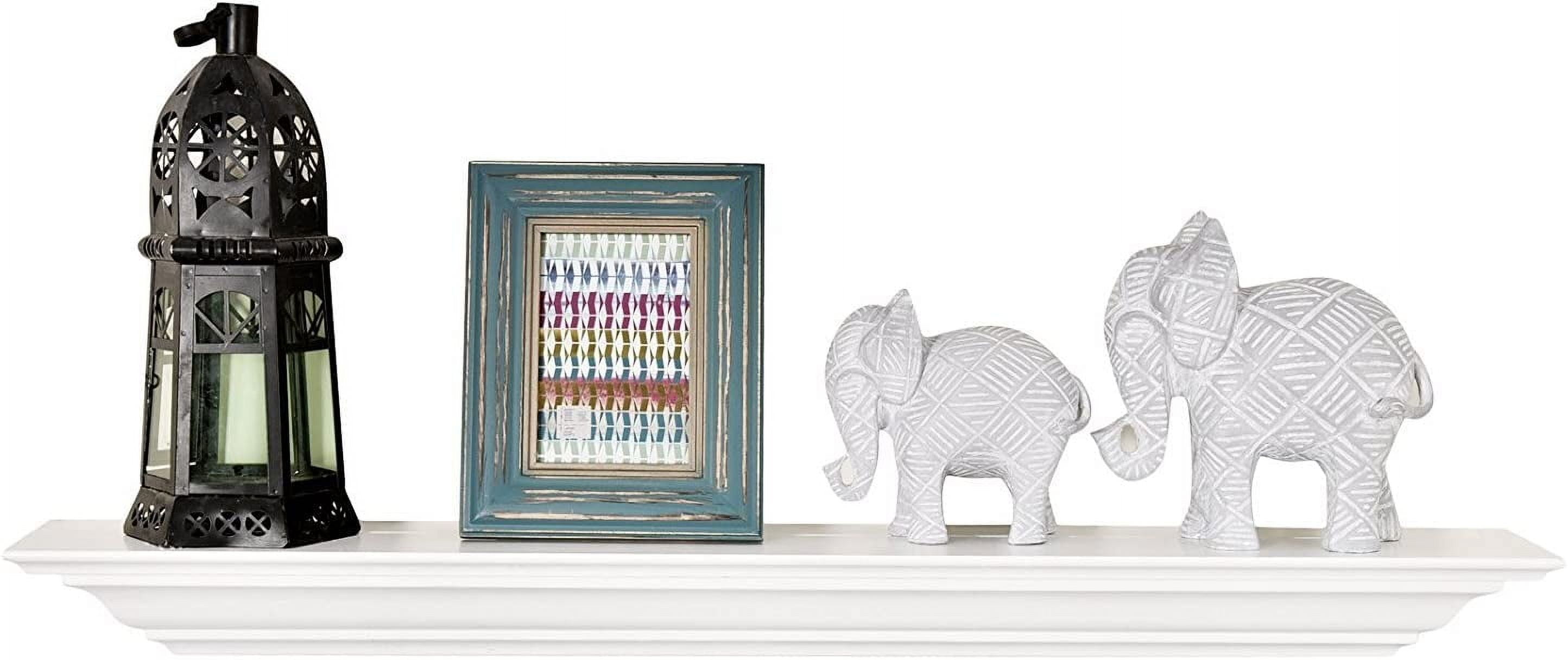 36 Inch Solid Pine Wood Floating Shelves Wall Mounted,Corona Crown ...