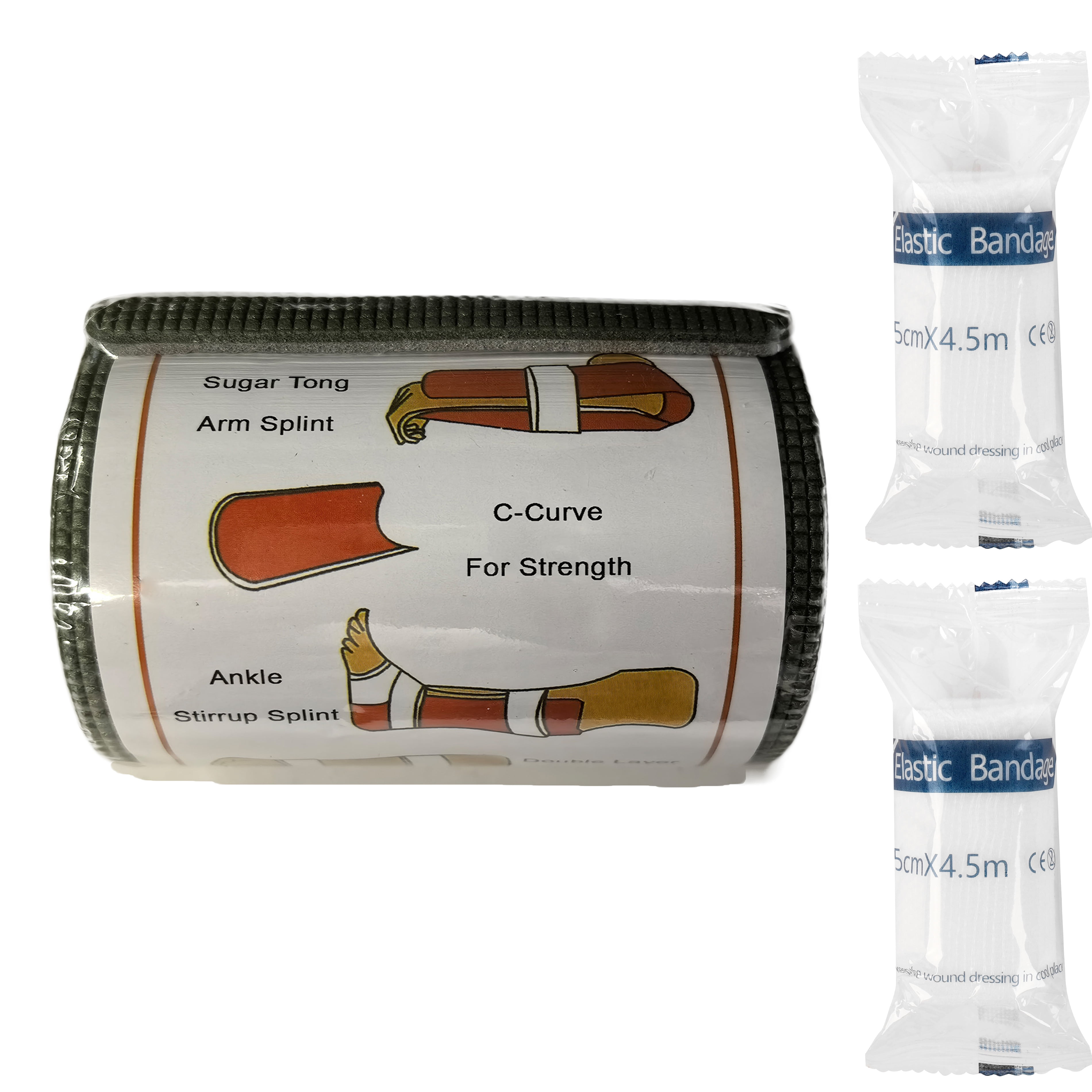 36 Inch Splint - Lightweight Reusable Combat Splint, Waterproof First ...