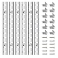 36 Inch Stainless Steel Adjustable Pilaster Shelf Brackets with 12 ...