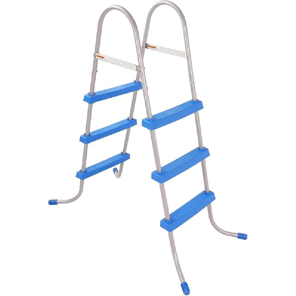 36 Inch Swimming Pool Ladder Above Ground W/ 3 Plastic Removable Steps ...