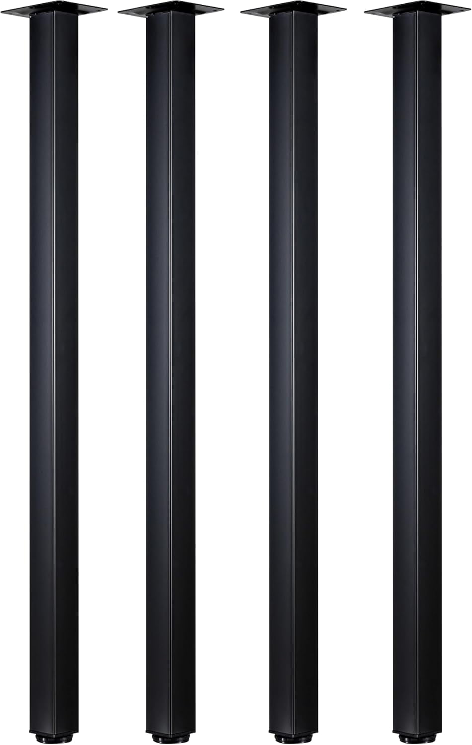 36 Inch Table Legs, Heavy Duty Metal Furniture Legs, Adjustable Square ...