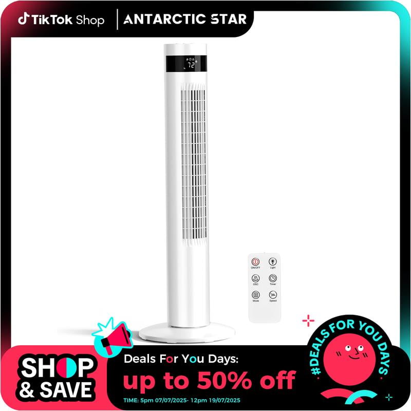 36 Inch Tower Fan - Portable Electric Oscillating Fan with Remote ...