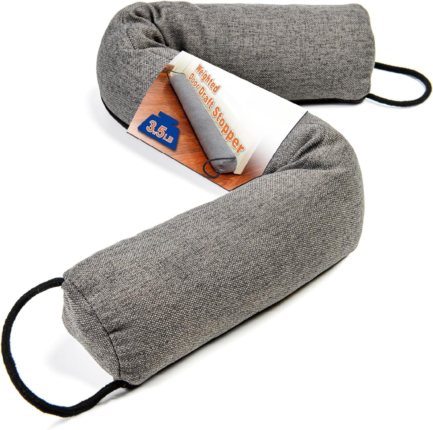 36 Inch Weighted Door Draft Stopper, 3.5lb Heavy Under Door Draft ...