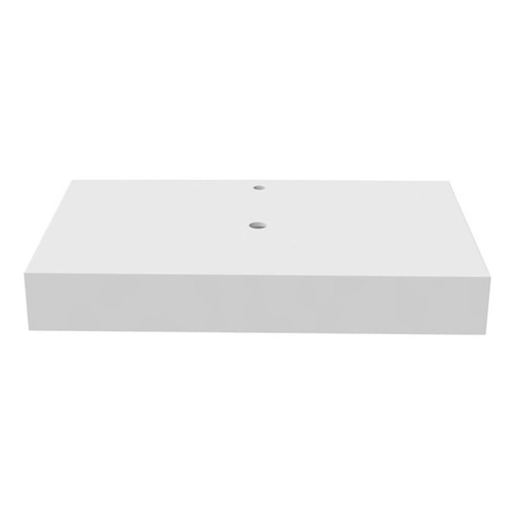 36 Inch Wide White Bathroom Solid Surface Stone Countertop For Sink ...