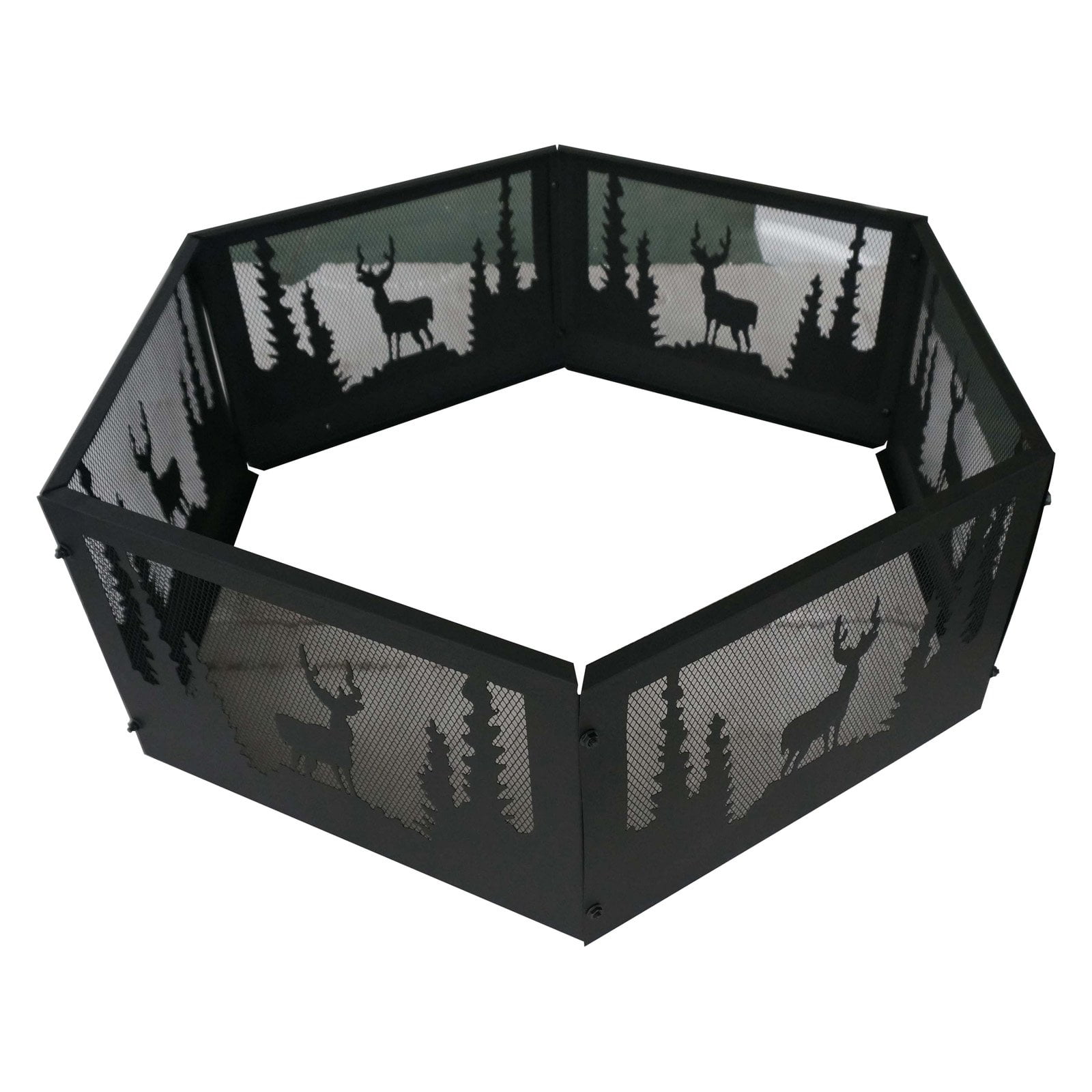36 Inch Wildlife Outdoor Backyard Fire Ring - Walmart.com