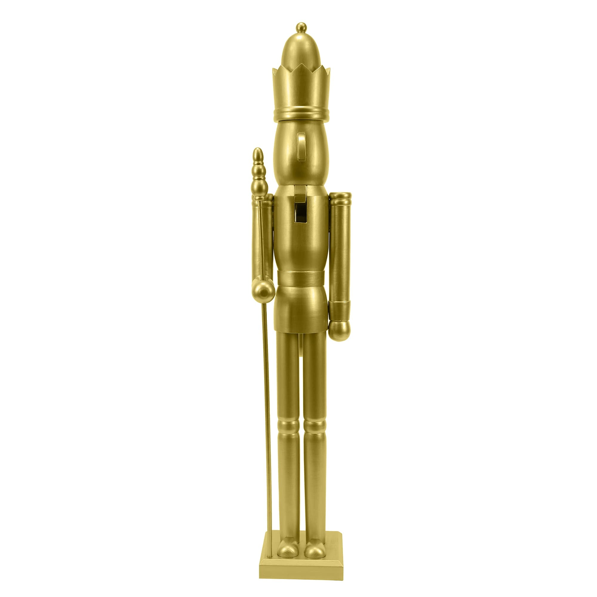 36 Inch Wooden Gold King Nutcracker - Walmart.com